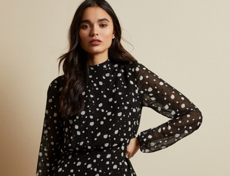 Red Silk Western Dress for Women | Shokh BD